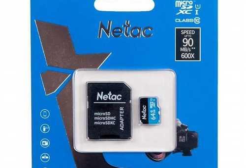 Карта памяти microSD 64Gb Netac Class 10 NT02P500S