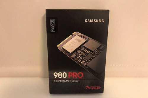 Новый Samsung Ssd 980 Pro 500Гб M.2 PCIe 4.0 NVMe