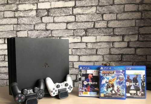 Sony playstation 4 pro 1tb (105 игр)