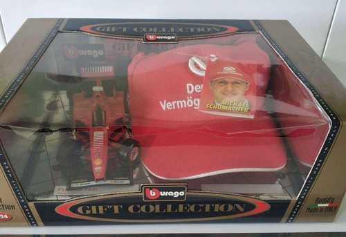 Набор F1 Bburago 1 24 модель + кепка M. Schumacher