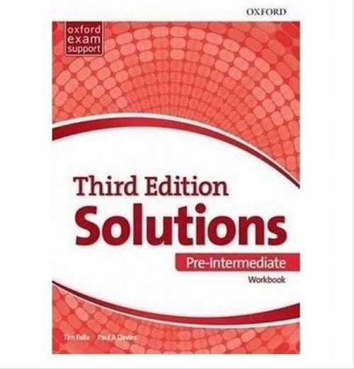 Solutions third edition pre-intermediate workbook