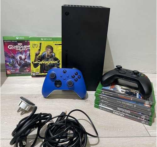 Xbox series x 2 геймпада   игры