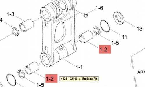 Втулка X124-102100