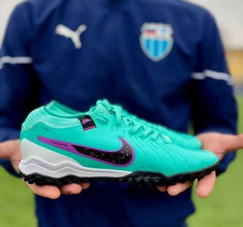 Детские сороконожки NikeTiempo Legend 10 Light Blue