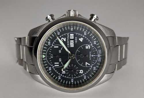 Certina Military Chronograph Automatic Black Dial