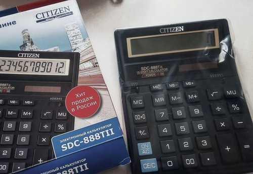 Калькулятор Citizen sdc-888tii новый