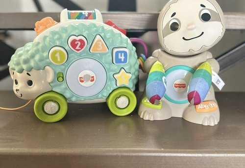 Игрушки linkimals fisher price ежик и ленивец