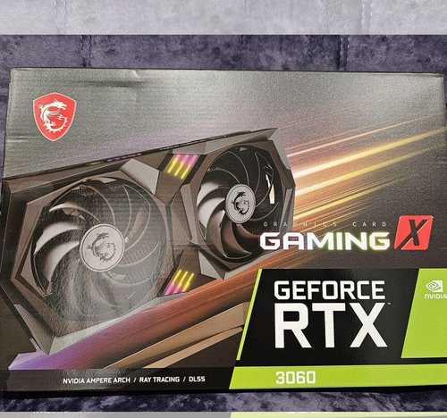 Видеокарта MSI RTX 3060 gaming X, 12 Гб