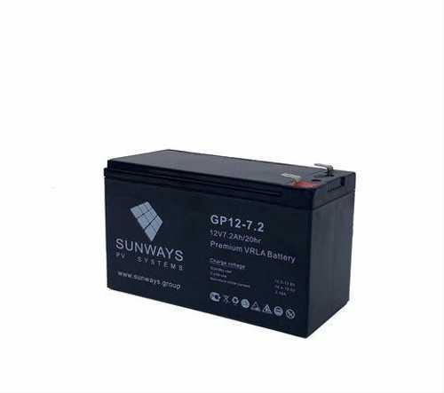 Аккумуляторная батарея sunways GP 12-7,2