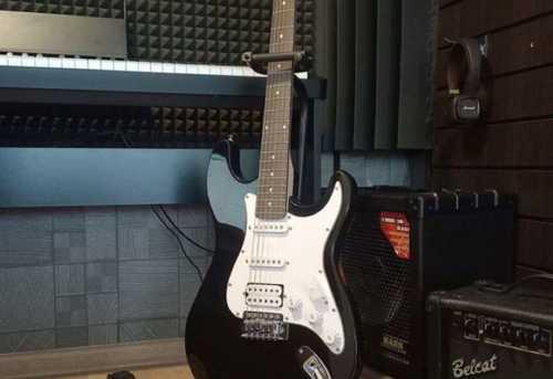 Электро гитара черный с комбиком новый