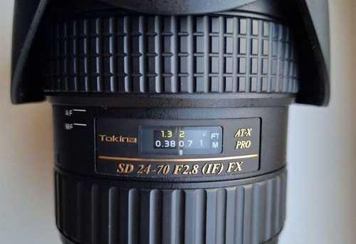 Объектив Tokina AT-X 24-70mm F2.8 PRO FX Nikon