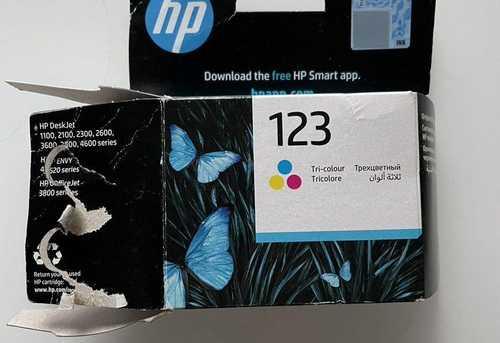 Картридж цветной hp 123