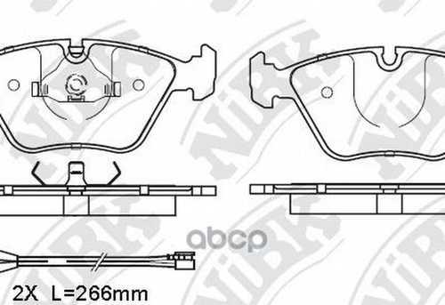 Колодки торм.пер. PN0012W NiBK