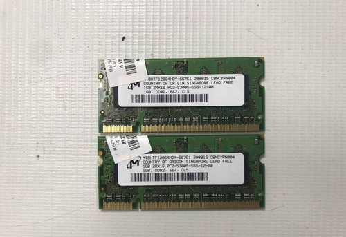 Модули озу MT8HTF12864HDY-667E1 1GB