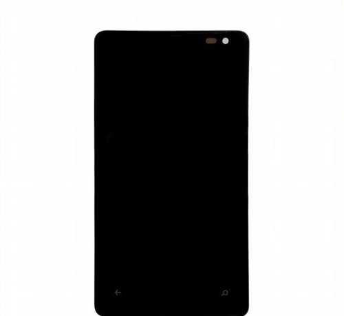 Дисплей Microsoft Lumia 430 черный+рамка AAA