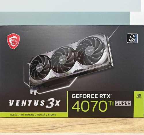 Видеокарта MSI RTX 4070 ti super Ventus 3X