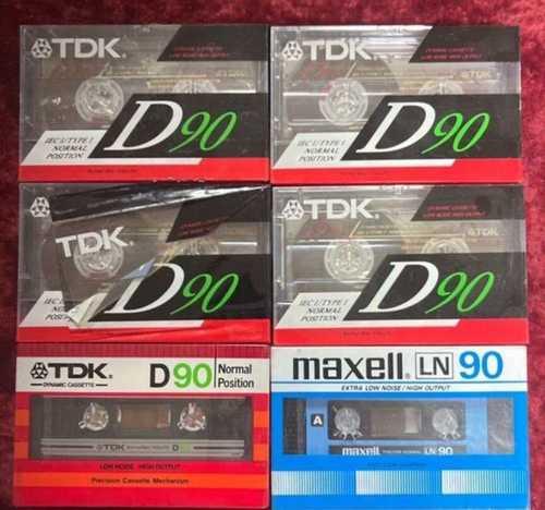 Аудиокассеты TDK maxell новые