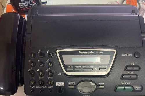 Телефон факс Panasonic KX-FT76
