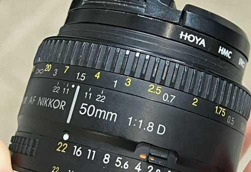 Объектив Nikon af nikkor 50mm f/1.8