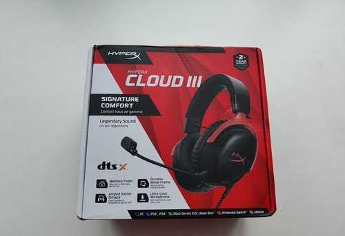 Игровые наушники HyperX Cloud III (новые)