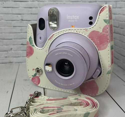 Фотоаппарат instax mini 11 purple с чехлом