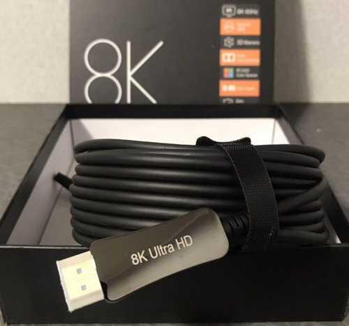 Кабель hdmi 2.1 8K Оптический 10м, 15м, 20м, 30м 4