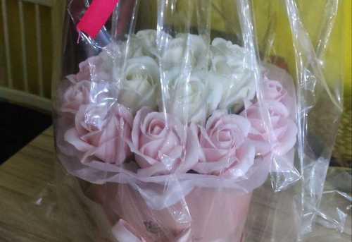 Букет из мыльных роз подарочный