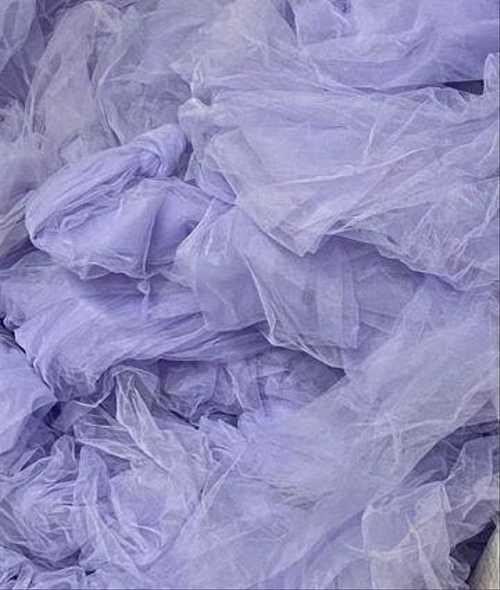 Фатин фиолетовый ткань