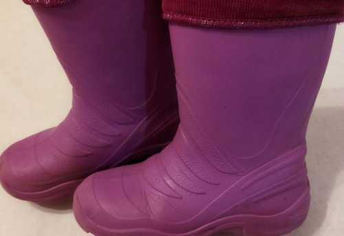 Резиновые сапоги эва для девочки 30-31