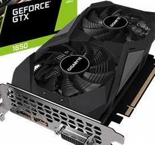 GigaByte GeForce GTX 1650 D6 windforce OC 1710Mhz PCI-E 3.0 4096Mb gddr6 12000MHz 128 bit GV-N1656WF