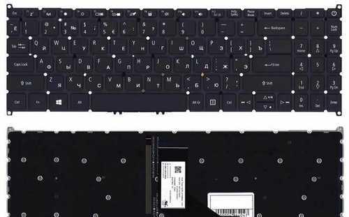 Клавиатура для Acer Extensa EX215-51K черная c под