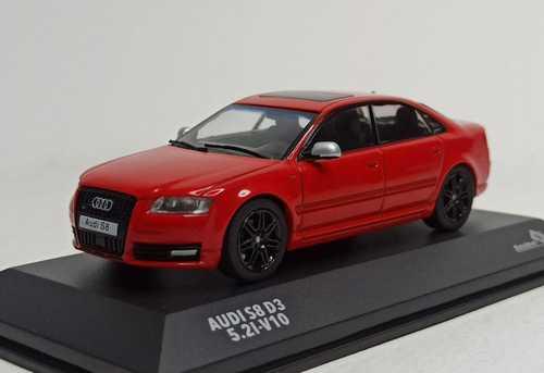 Audi S8 D3 5.2l-V10 Red 1:43 Solido