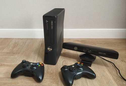 Xbox 360 с двумя джойстиками и kinect