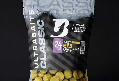 Бойлы прикормочные ultrabaits "classic" (мёд) 24 м