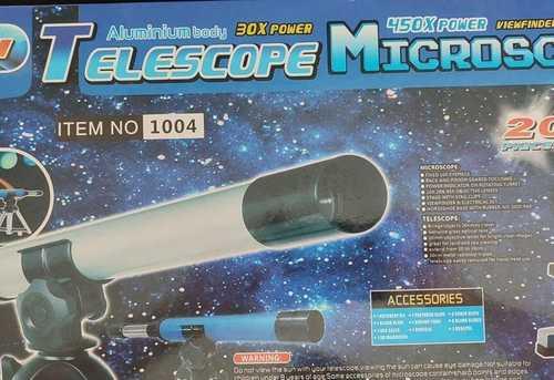 Телескоп, 30x и Микроскоп, набор, 10X,20x,45x