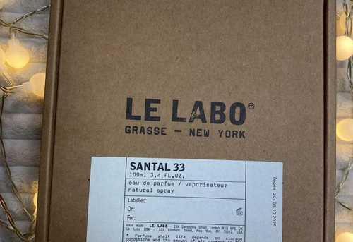 Le labo santal 33 духи