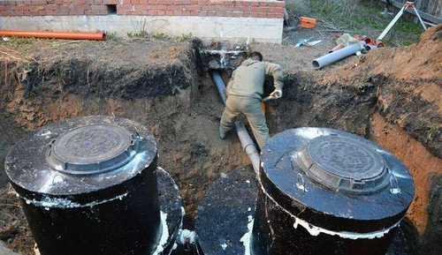 Выгребная яма.Септик.Канализация.Водопровод.Погреб