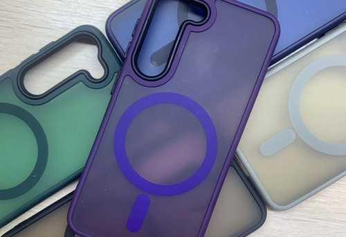 Чехол на Samsung S23 MagSafe фиолетовый