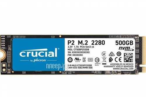Crucial P2 PCIe M.2 2280SS 500Gb ssdct500p2ssd8