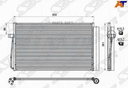 Радиатор кондиционера Бмв 7-Серии E65