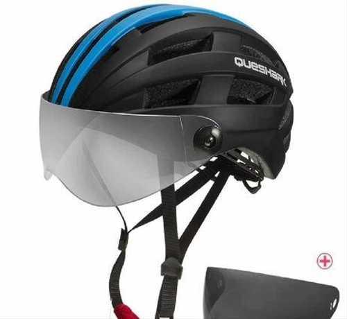 Велосипедный шлем с визором