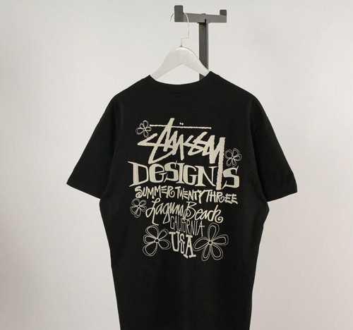 Футболка stussy laguna beach черная