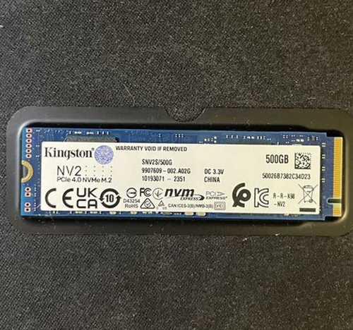 500 гб SSD M.2 накопитель Kingston NV2