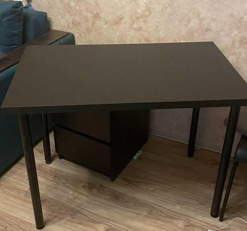 Стол IKEA linnmon черный 100*60