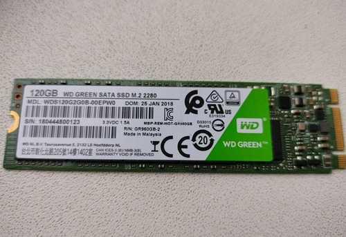 SSD M2 WD Green 120GB