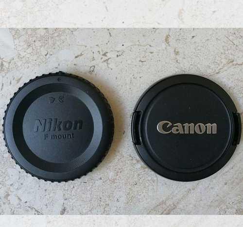 Крышки от объектива Nikon Canon