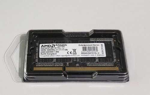 DDR3L 4Gb PC3L-12800(1600MHz) SO-dimm