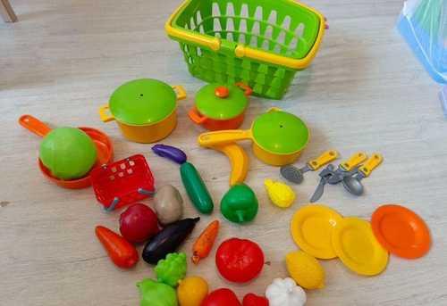 Набор фруктов овощей игрушки