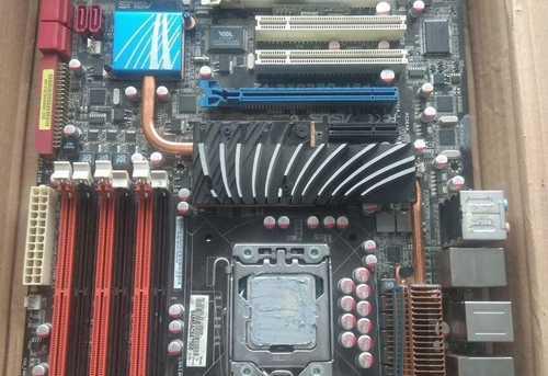 Материнская плата asus LGA 1366 с процессором