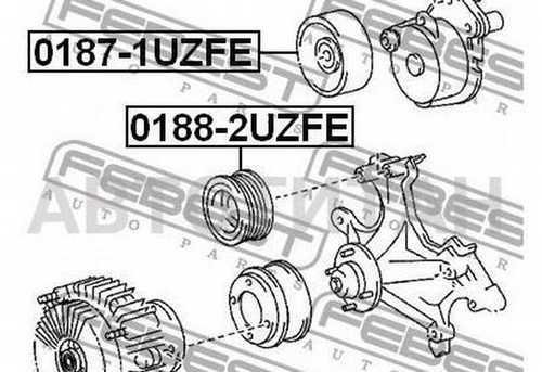 0187-1uzfe натяжитель ремня с роликом Lexus GS 300